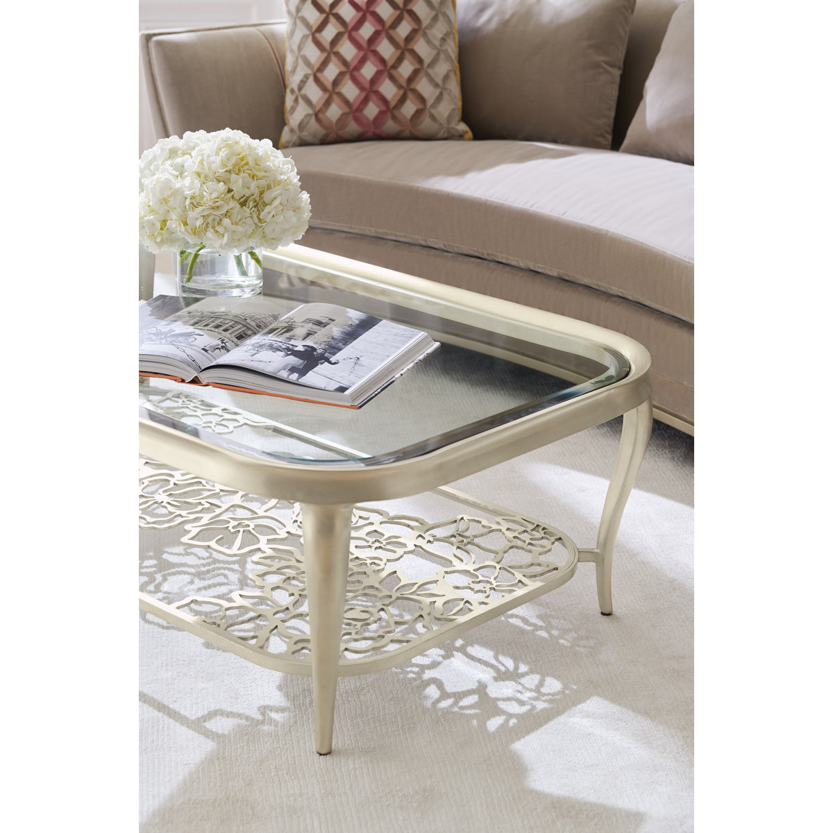 Caracole Flower Power Rectangular Coffee Table | Perigold