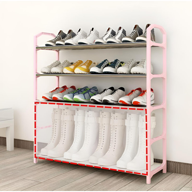 Rebrilliant Easy-To-Assemble Multi-Layer Shoe Rack, Household Shoe ...
