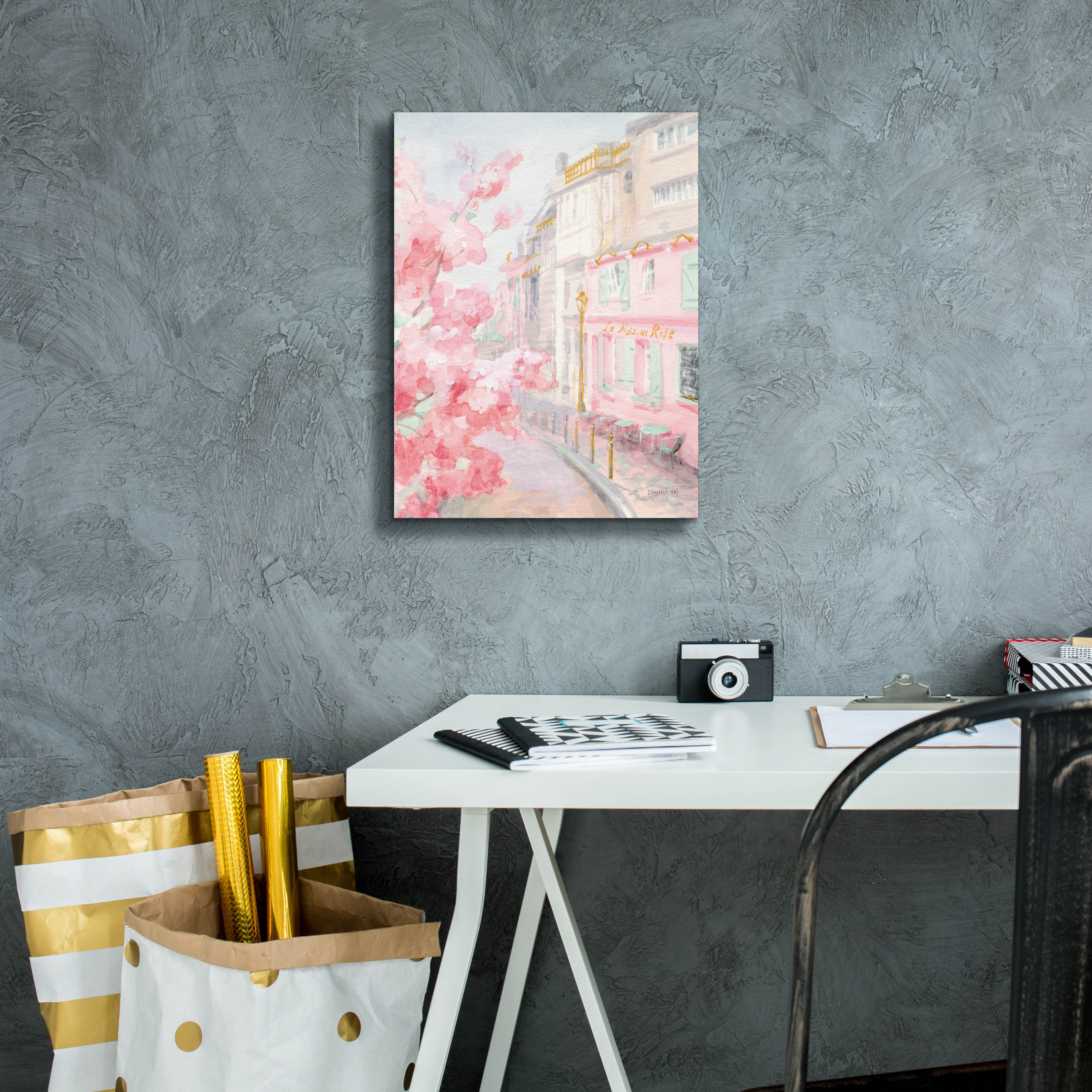 Red Barrel Studio® 'Pastel Paris 2 C' by Danhui Nai Canvas Wall Art ...