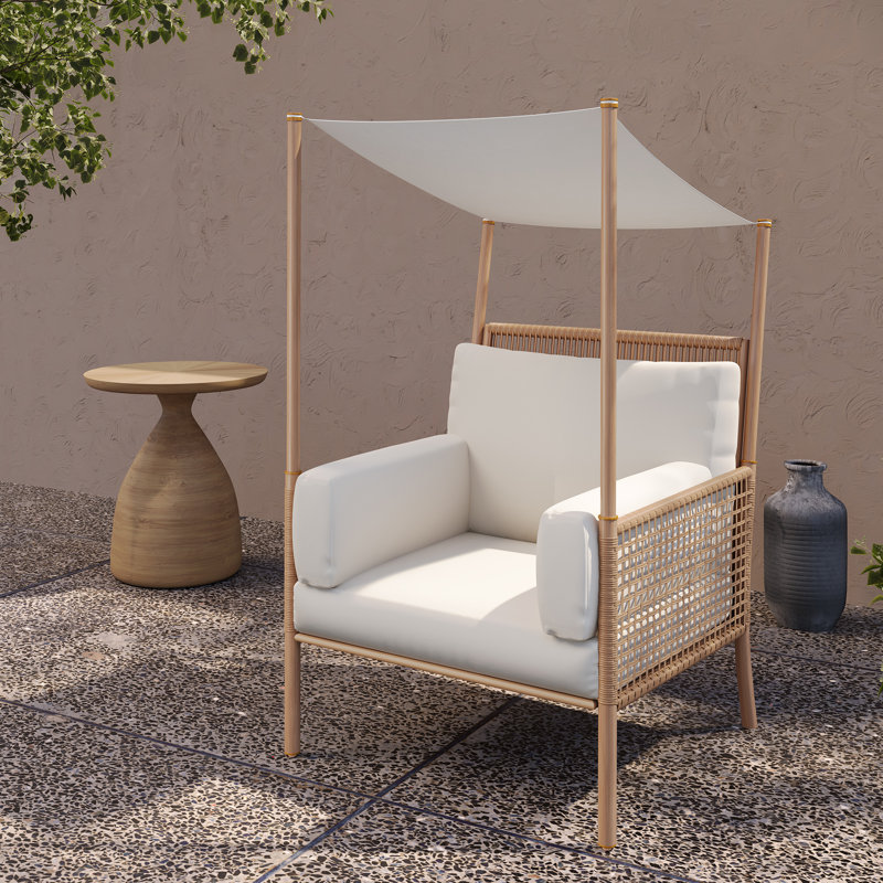 Bayou Breeze Basri Wicker Outdoor Lounge Chair & Reviews | Wayfair