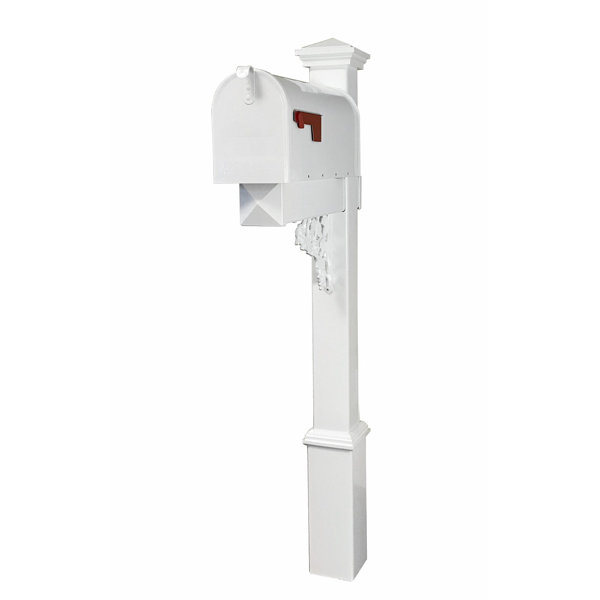 4EverProducts Plastic Post Mounted Mailbox & Reviews | Wayfair
