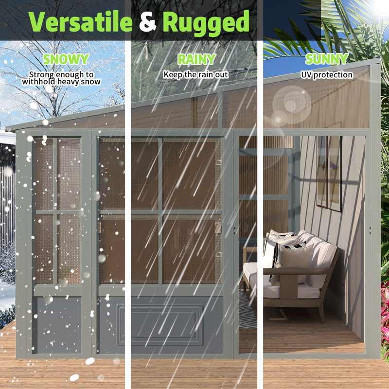 Arlmont & Co. Verlean L 10 ft. D Aluminum Garden Gazebo - Wayfair Canada