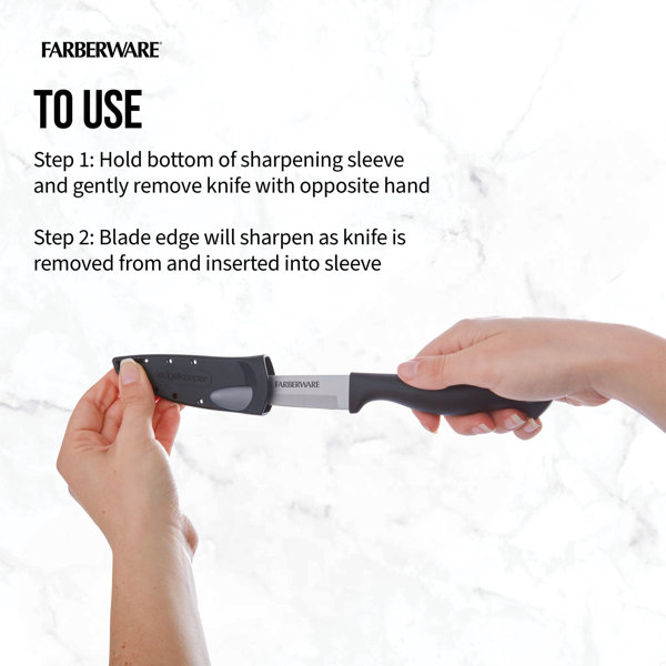 Farberware Edgekeeper Paring Knife with Built-In Self-Sharpening Blade ...