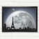 Latitude Run Paris By Moonlight - Closed Corner Frame Print on Wood ...