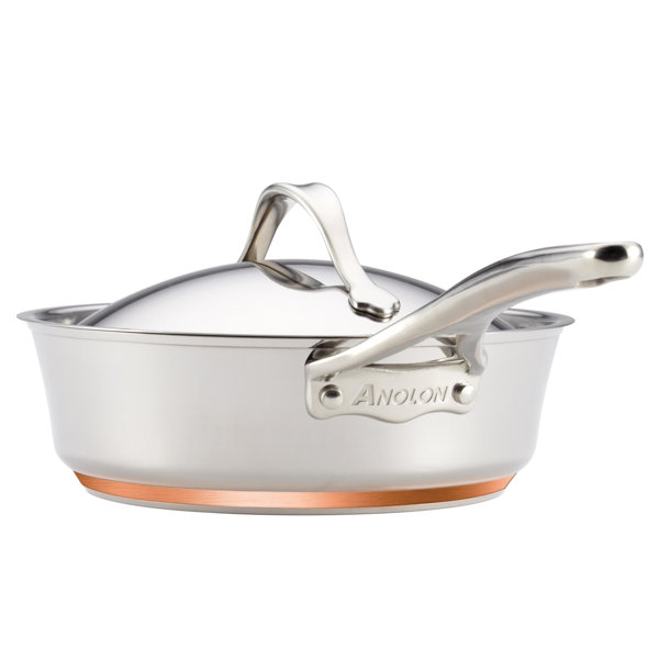 Anolon Nouvelle Copper Stainless Steel & Hard Anodized Nonstick ...