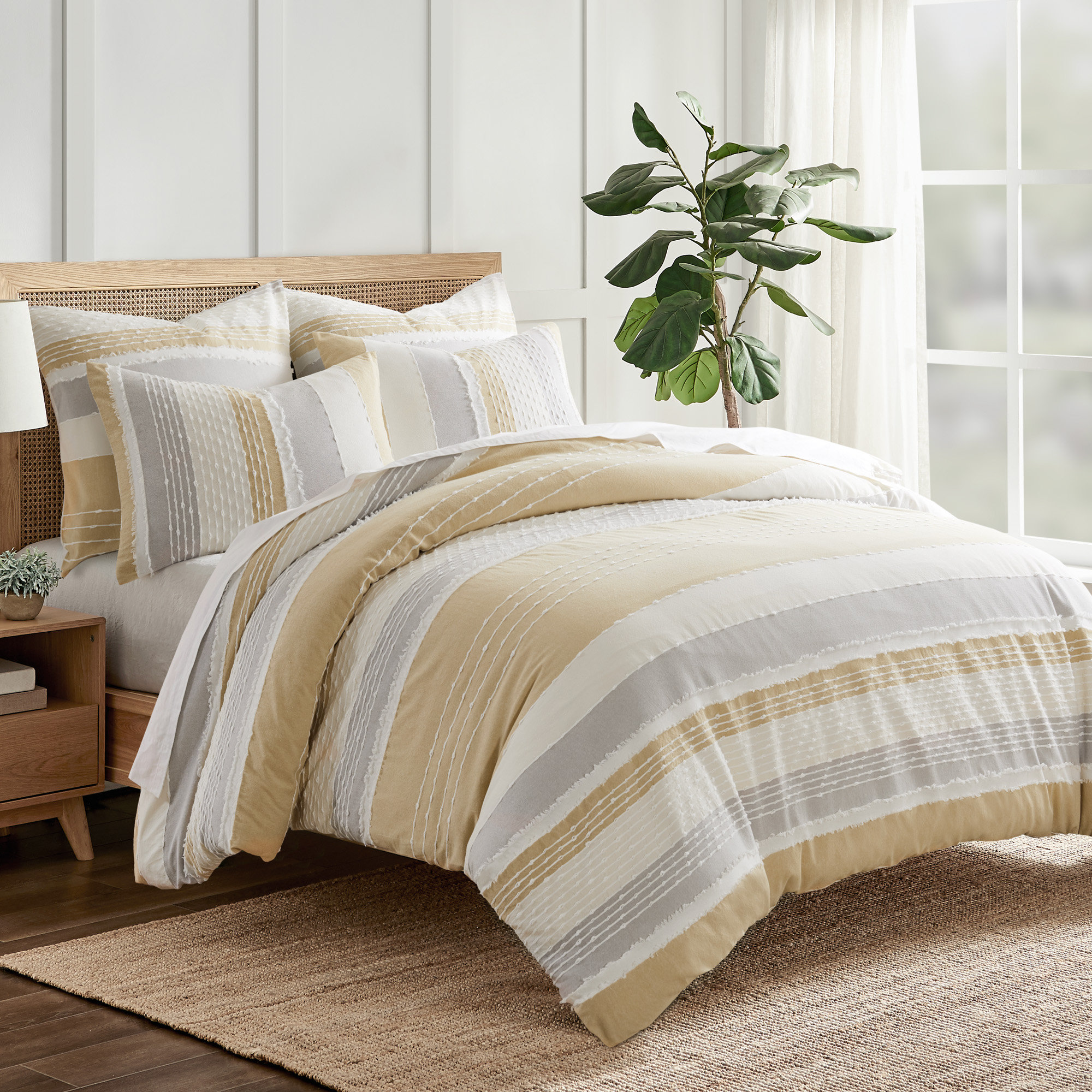Levtex home Santander Ochre Twin 2pc Comforter Set | Wayfair