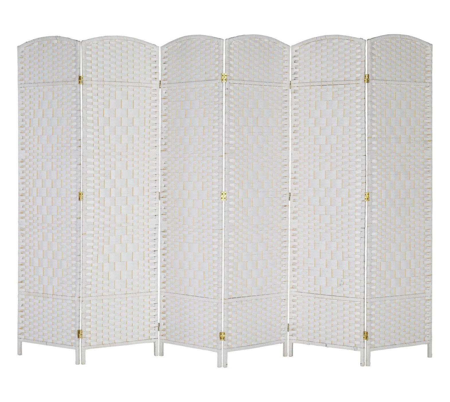 Red Barrel Studio® 6-Panels Tall Rattan Room Divider 6 FT Folding ...