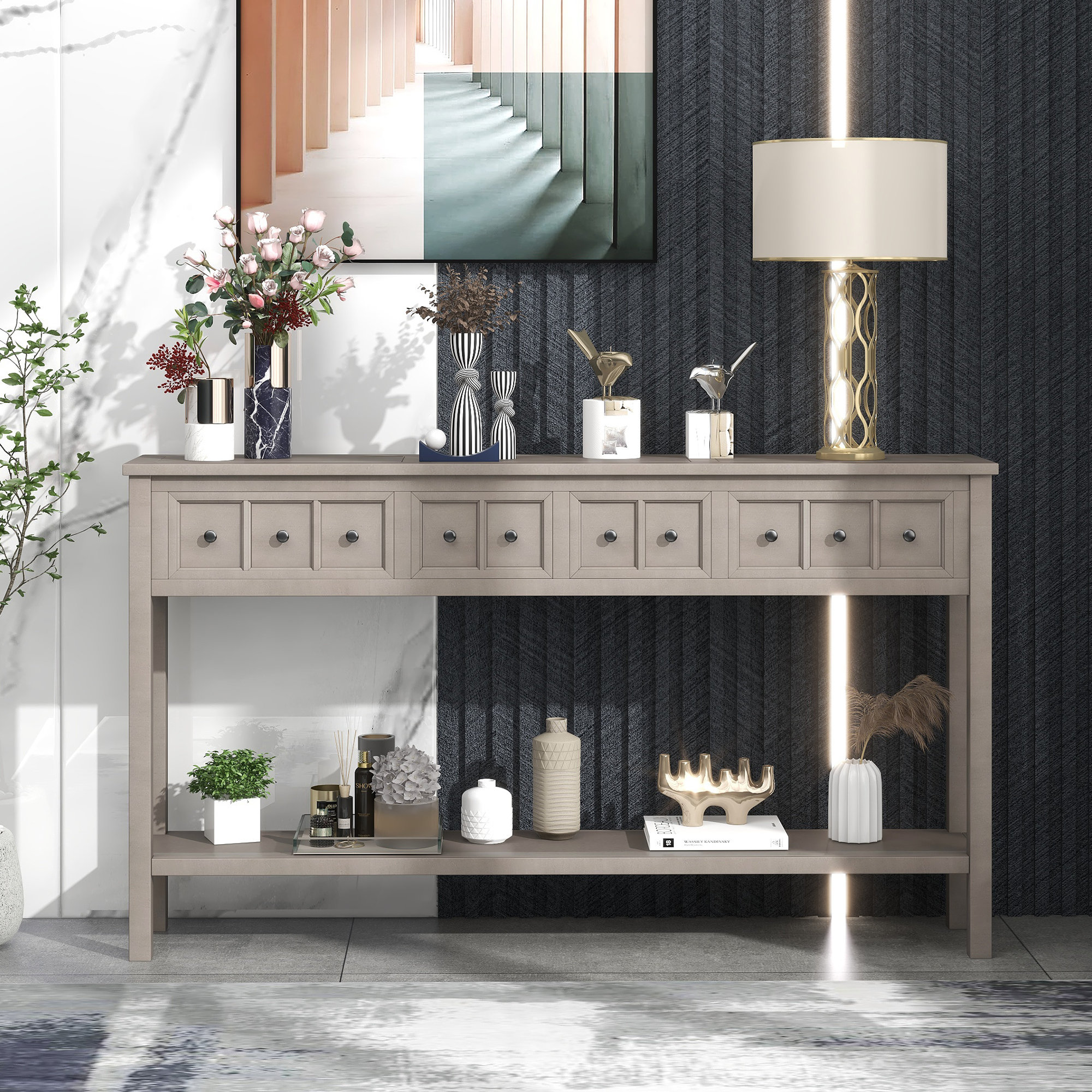 Canora Grey Kishmore 60'' Console Table | Wayfair