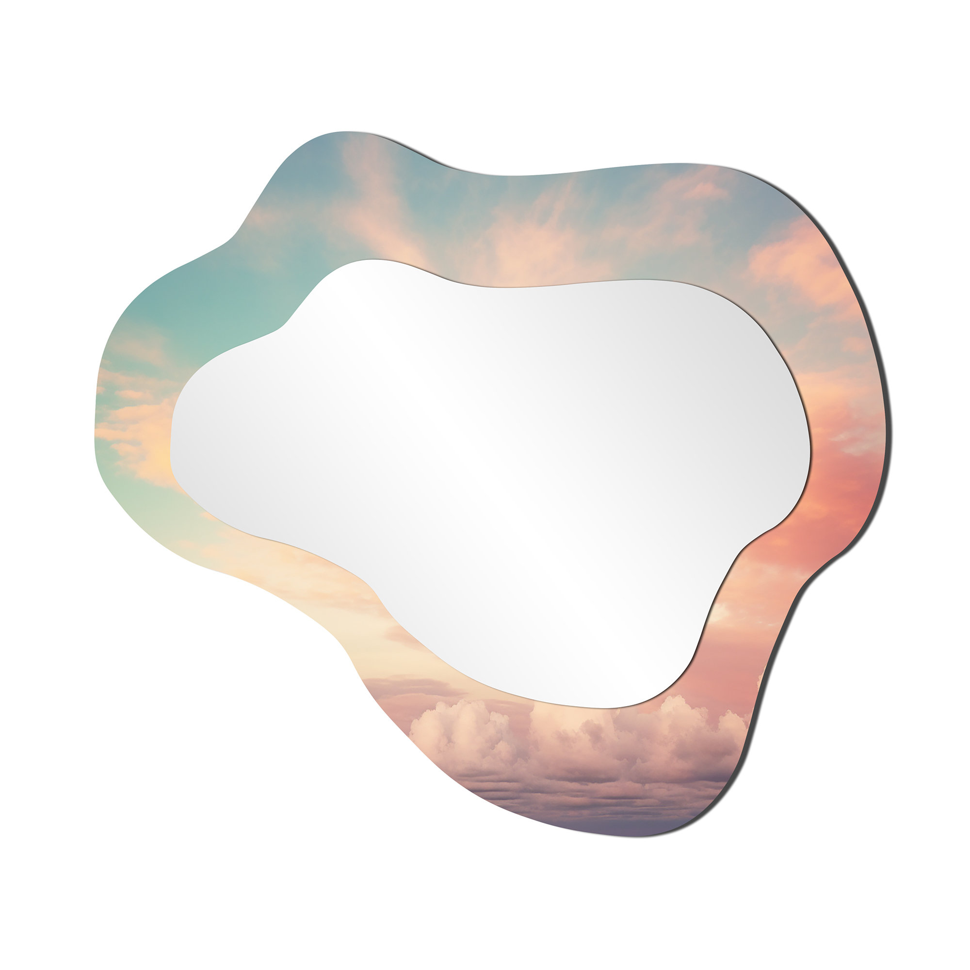 Ivy Bronx Peach Sky Photo Astral Symphony III - Irregular Sky Assymetrical Traditional Unique ...