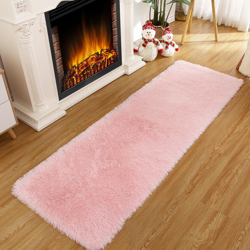 NANAN Super Soft Shaggy Area Rugs Fluffy Carpets Modern Plush Rugs Pink ...