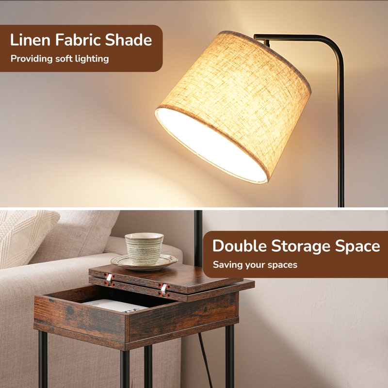 Trent Austin Design® Rembert 62'' Wood Tray Table Floor Lamp & Reviews ...