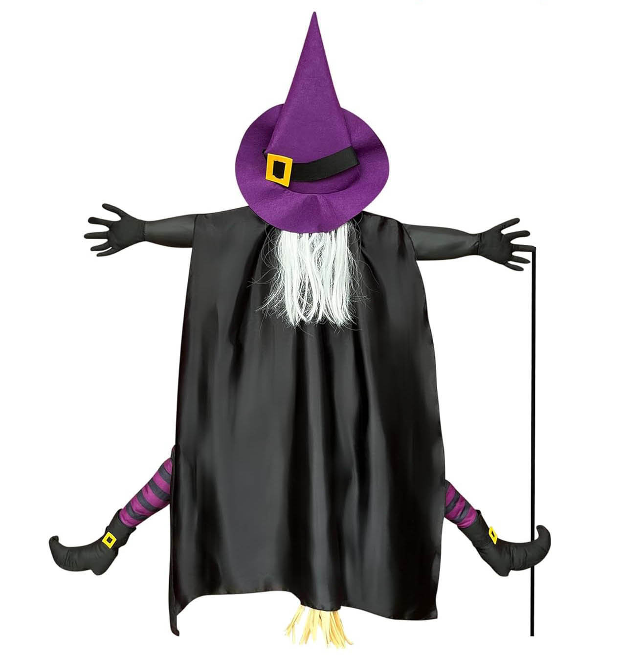 Fleur De Lis Living Halloween Decorations Outside-53 Crashing Witch ...