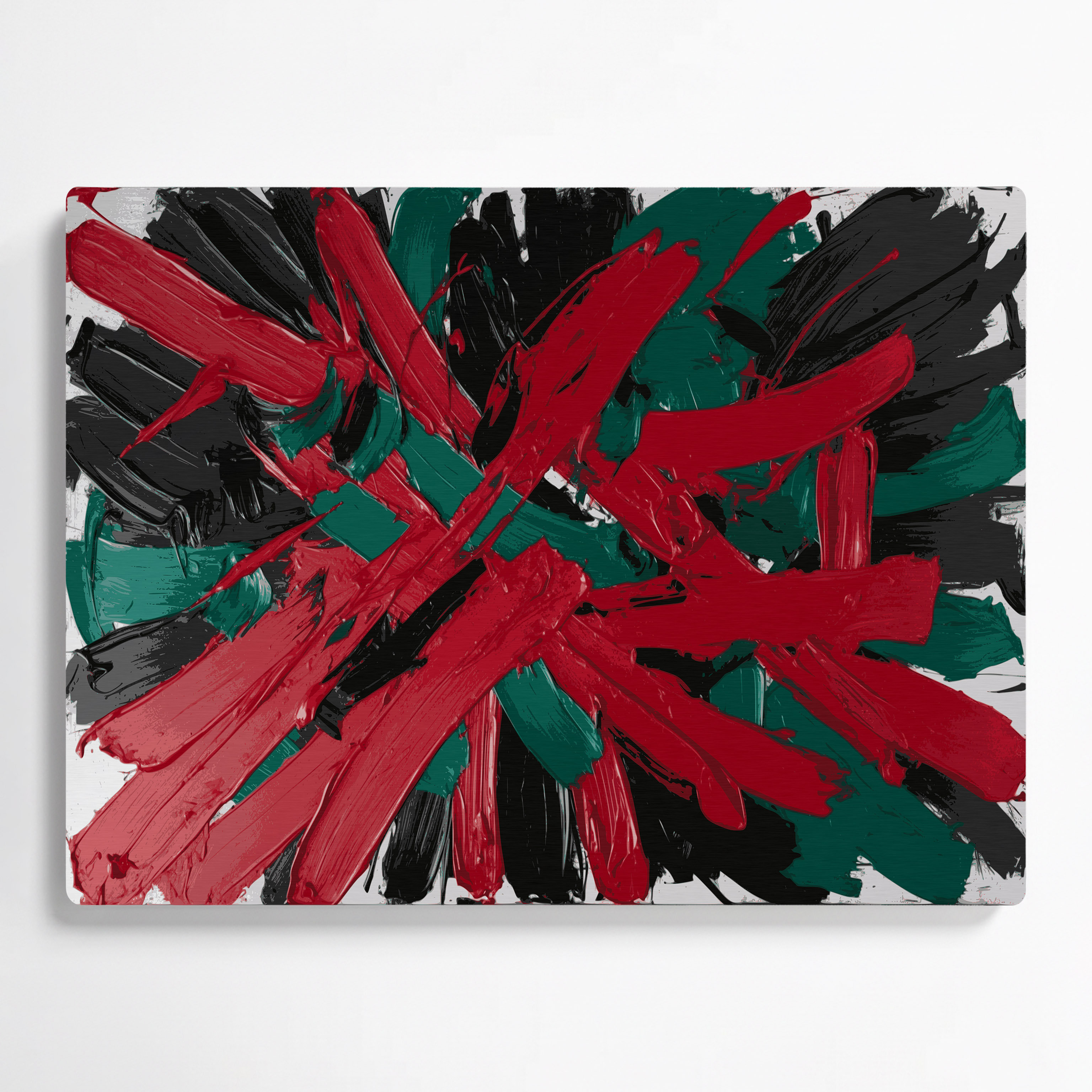 Ivy Bronx Neo Expressionism 37 Blue Metal Wall Art | Wayfair