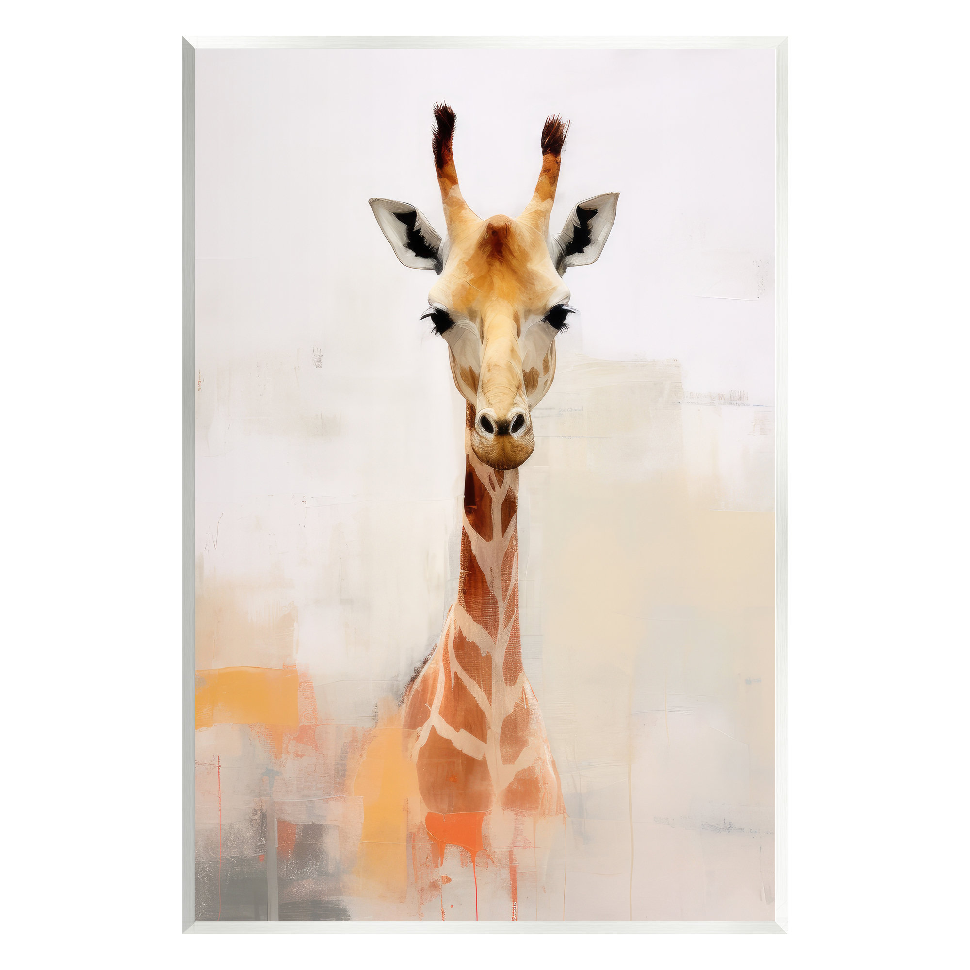 Stupell Industries Az-095-Framed Modern Giraffe Portrait | Wayfair