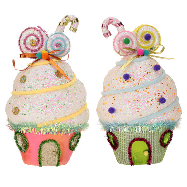 Mark Roberts Cupcake House - 13.5 Inches Set Of 2 | Perigold