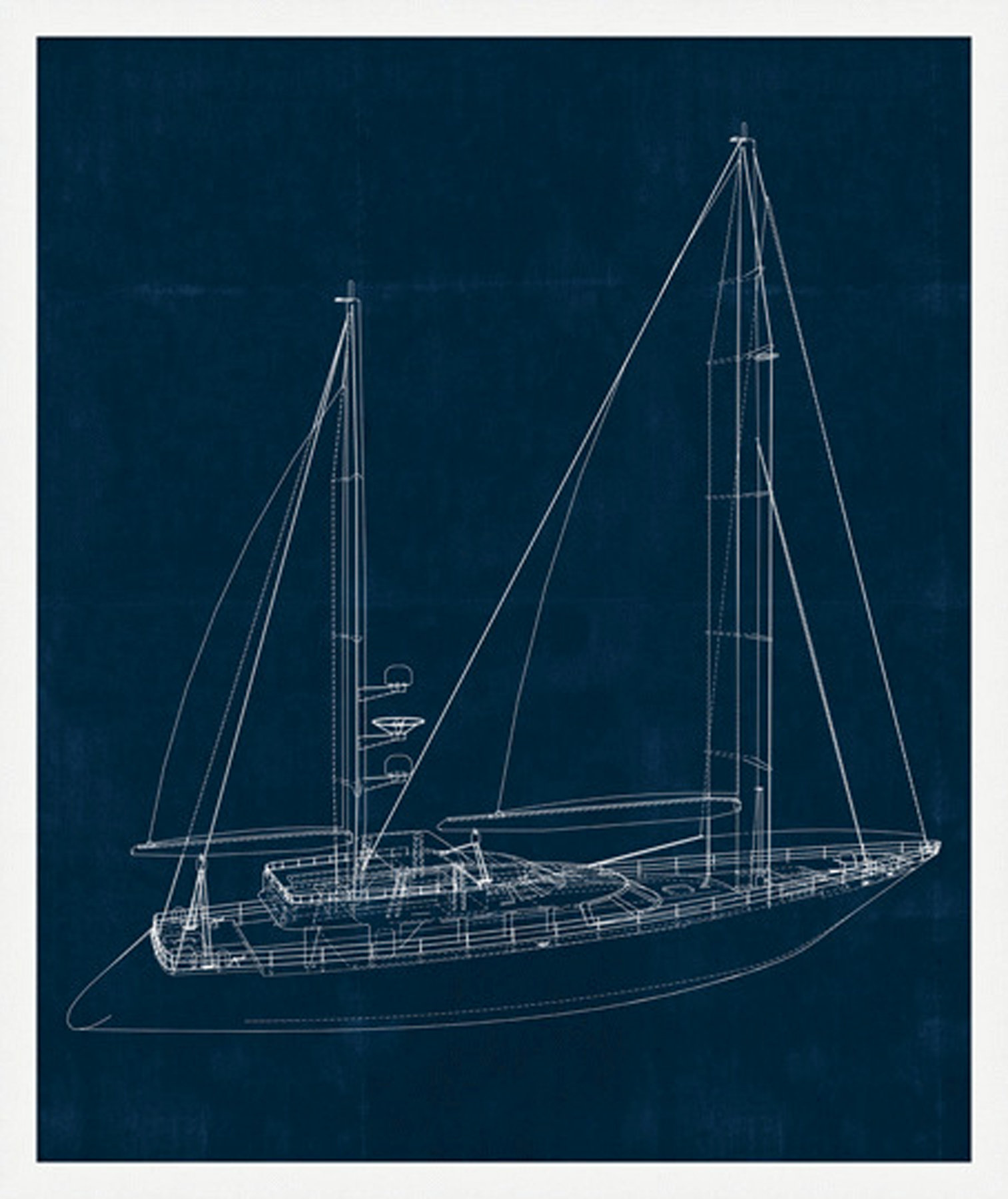 Wendover Art Group Boat Rendering 2 by Thom Filicia - Picture Frame ...