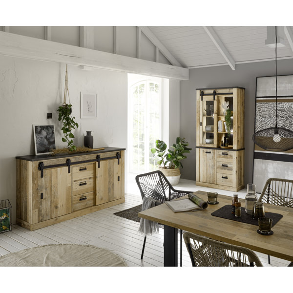 Lark Manor Jackeline 162cm Wide 3 Drawer Sideboard | Wayfair.co.uk