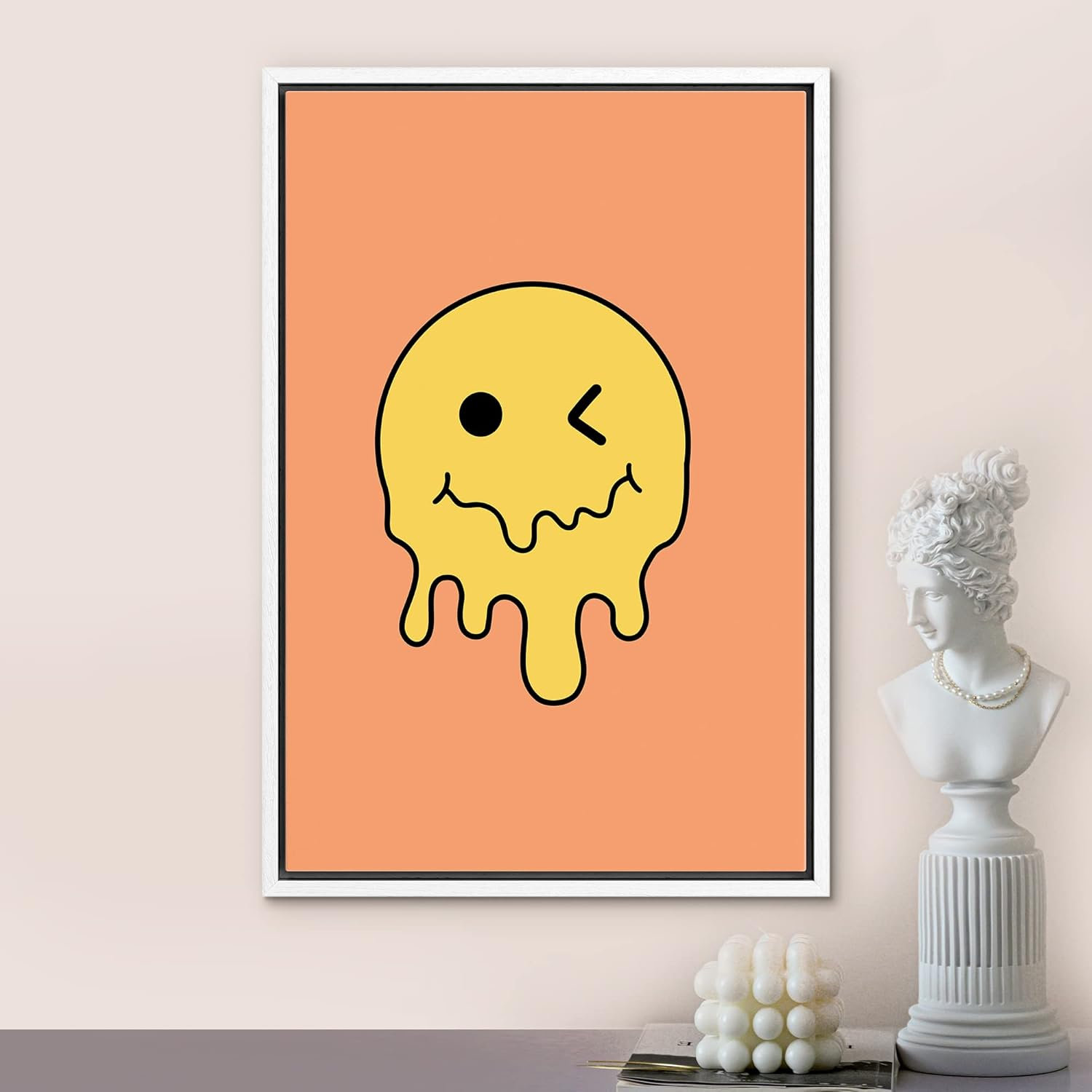 IDEA4WALL Melting 1990s Smiley Face Emoji Kids Pop Culture Modern Pop ...