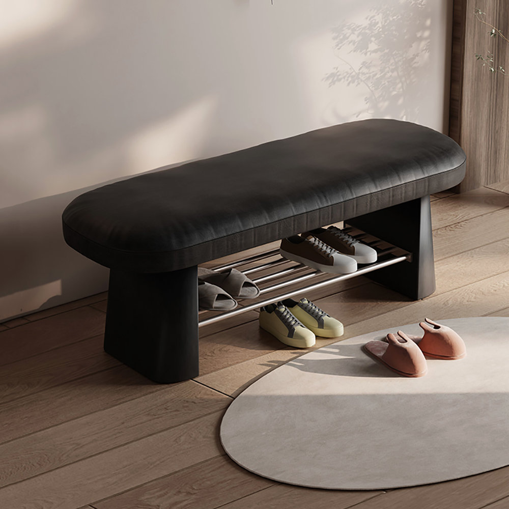 interanest 31.5 Shoe Changing Stool Shoe Storage Stool | Wayfair