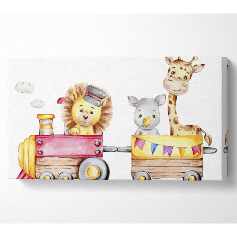 Ophelia & Co. Ditmar The Animal Train - Wrapped Canvas Art Prints ...