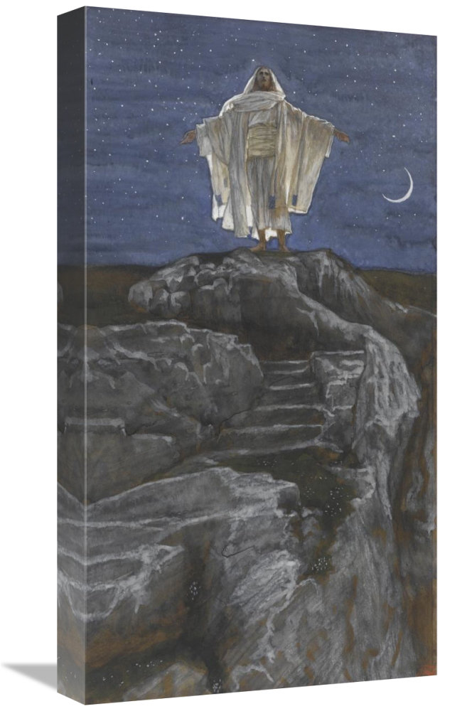 East Urban Home 'Jesus Goes Up Alone onto a Mountain to Pray, The Life ...