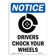 SignMission OSHA Notice - Drivers Chock Your Wheels Sign With Symbol ...
