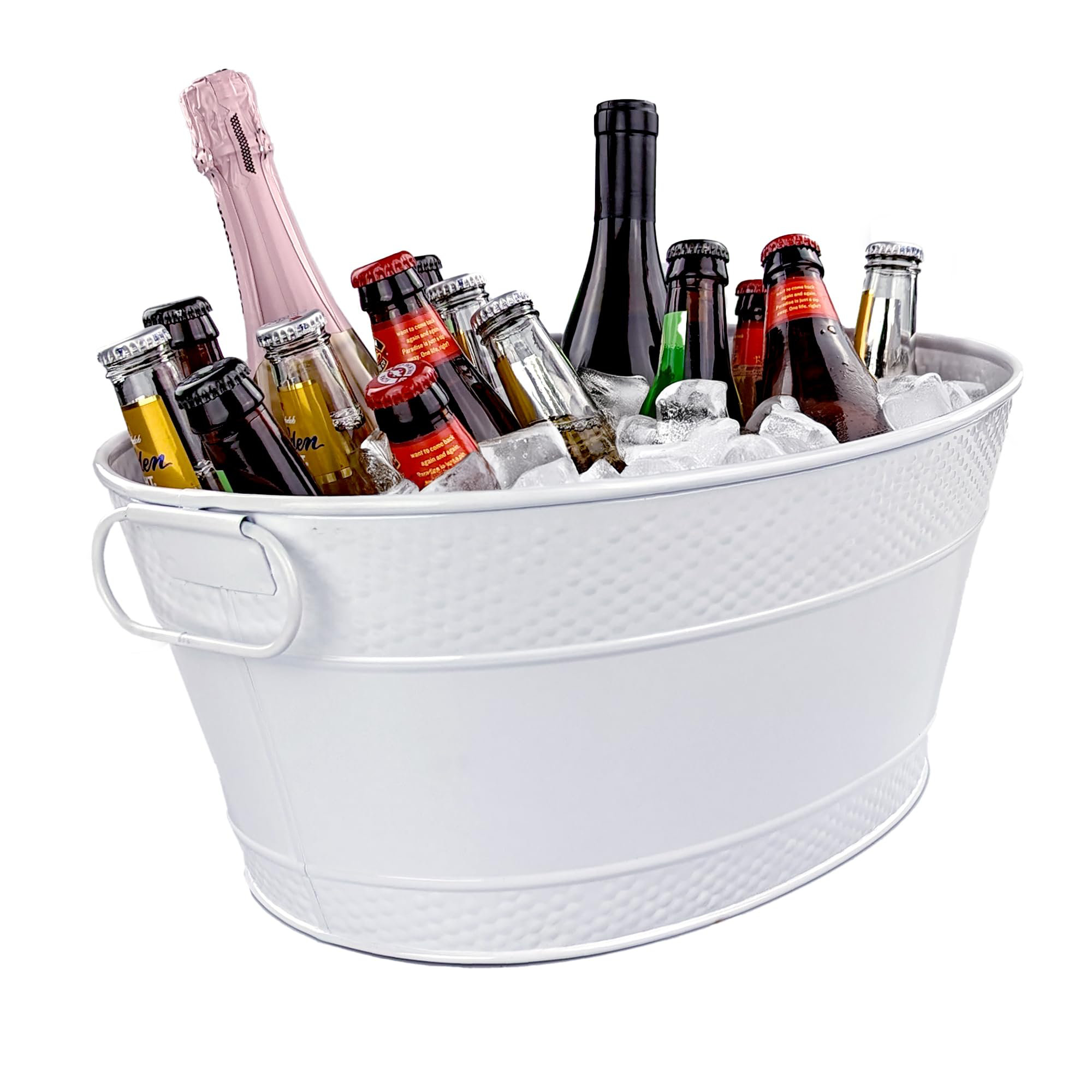 Gracie Oaks White Drink Cooler For Parties, Sealed Leak & Rust ...