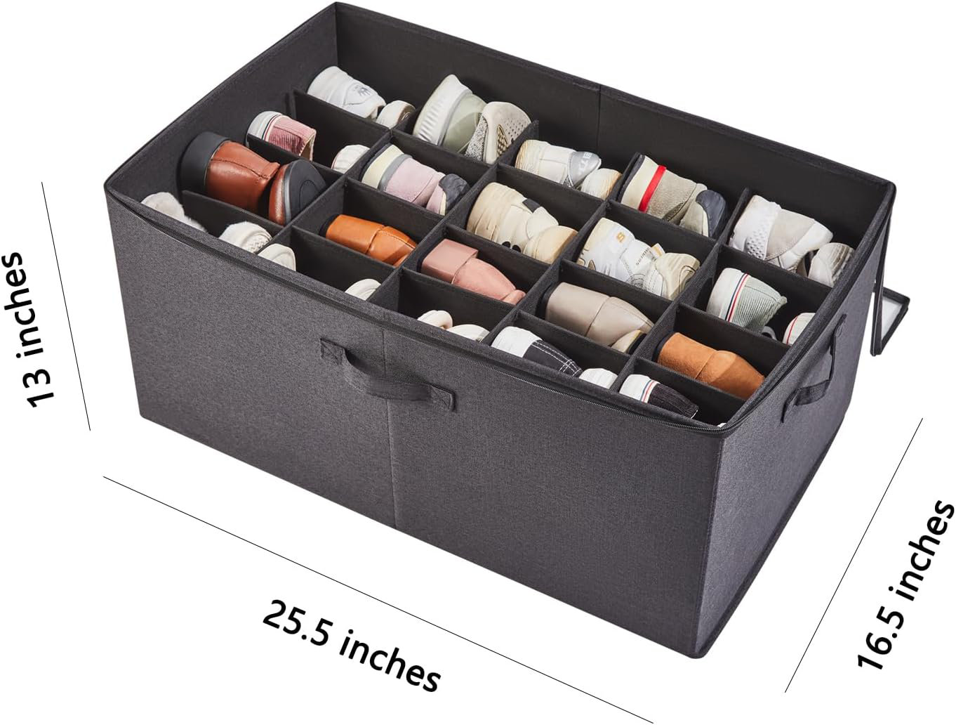 Latitude Run® Shoe Storage Organizer For Closet, Shoe Box Organizer ...