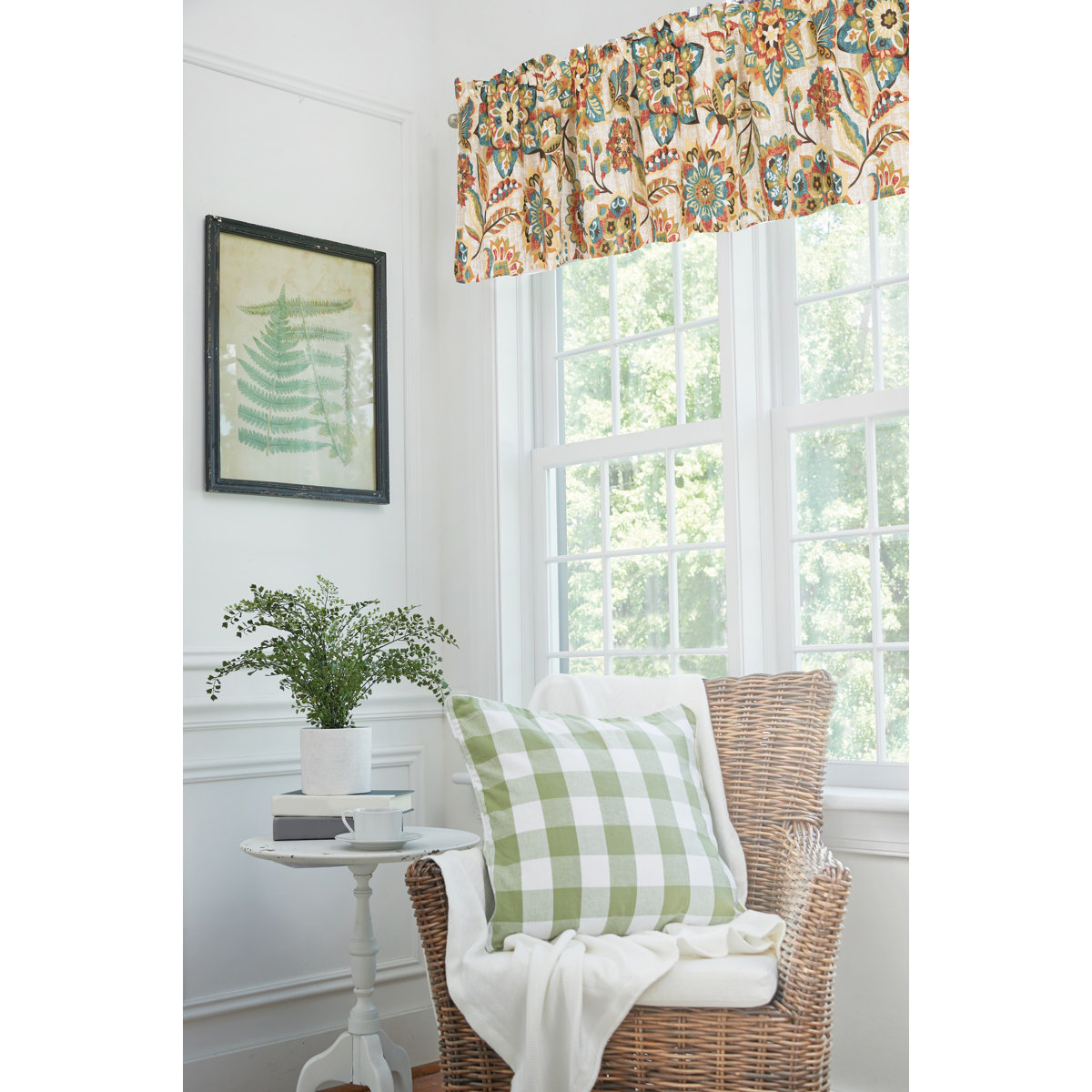 C&F Home Fiona Cotton Valance Window Treatment & Reviews | Wayfair