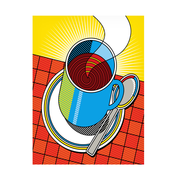 Latitude Run® Diner Coffee by Ron Magnes - Wrapped Canvas Graphic Art ...