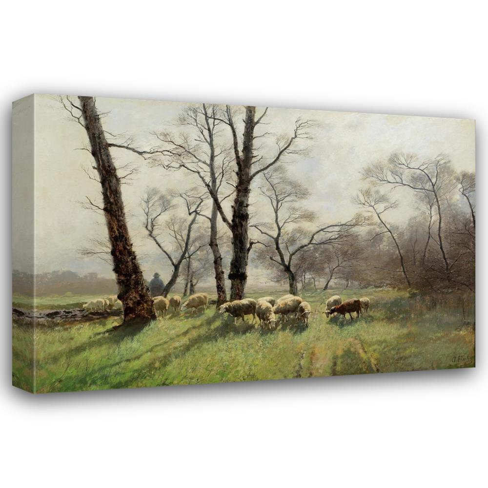 August Grove® "Shepherd with His Flock in the Evening Light" by August ...