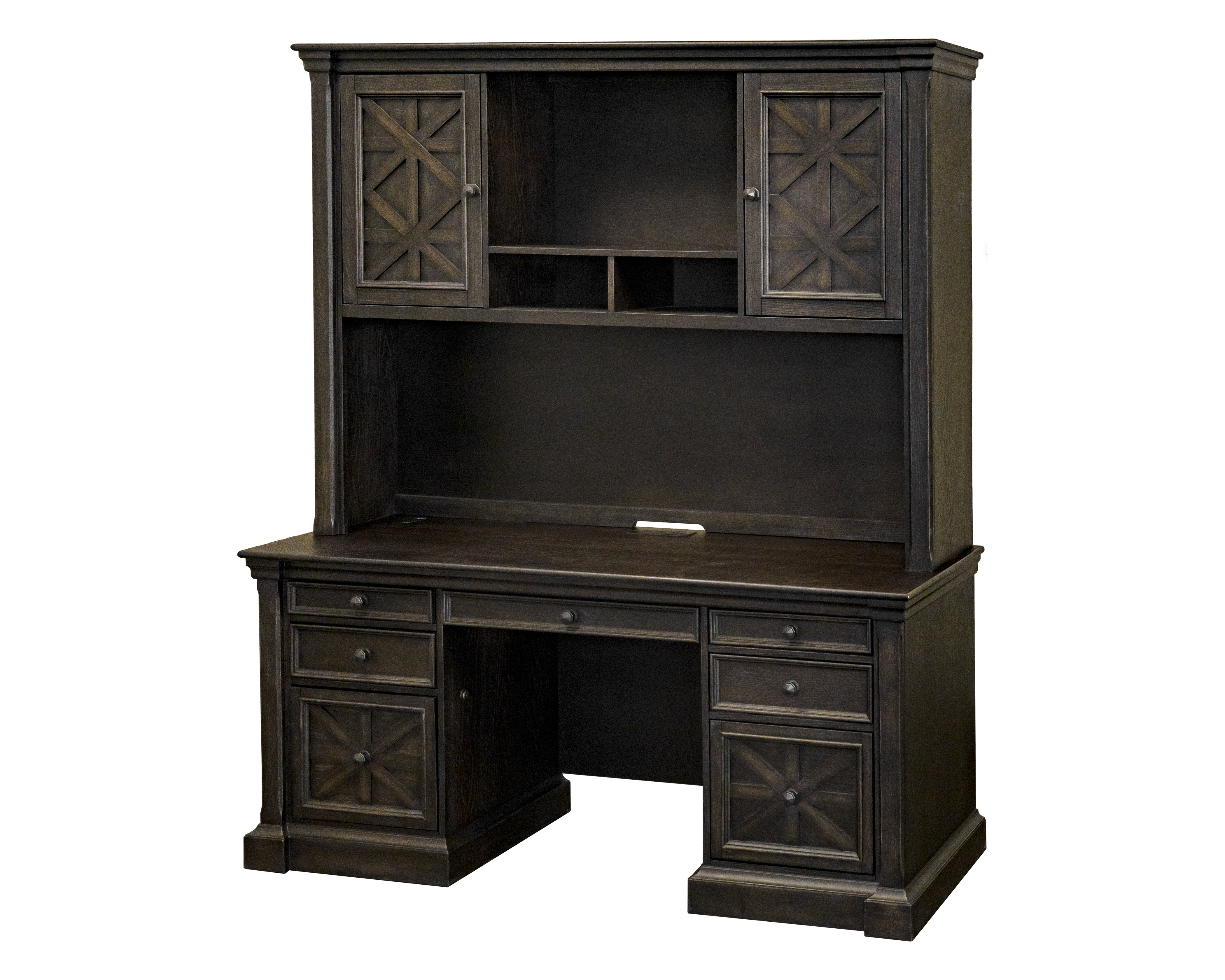 Laurel Foundry Modern Farmhouse Maja Traditional Wood Hutch With Doors ...