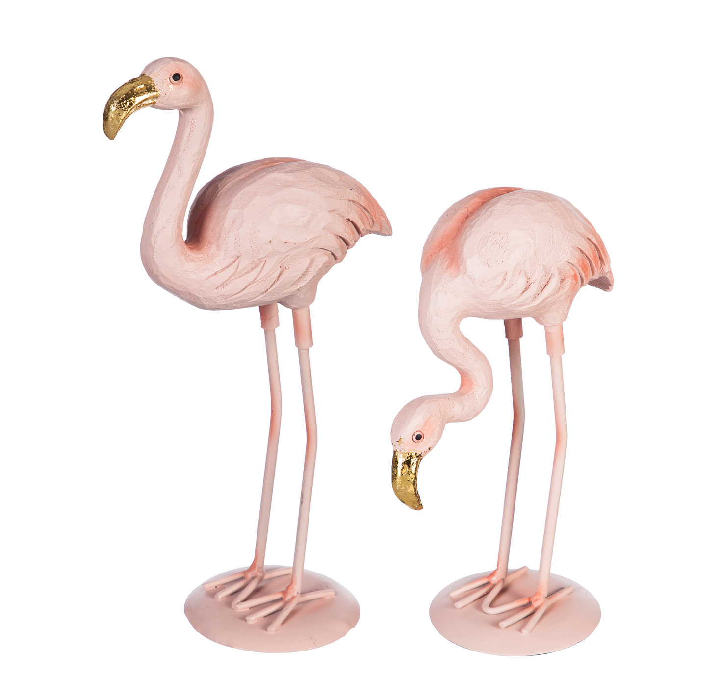 Mercer41 2 Piece Polyresin Flamingo Set | Wayfair