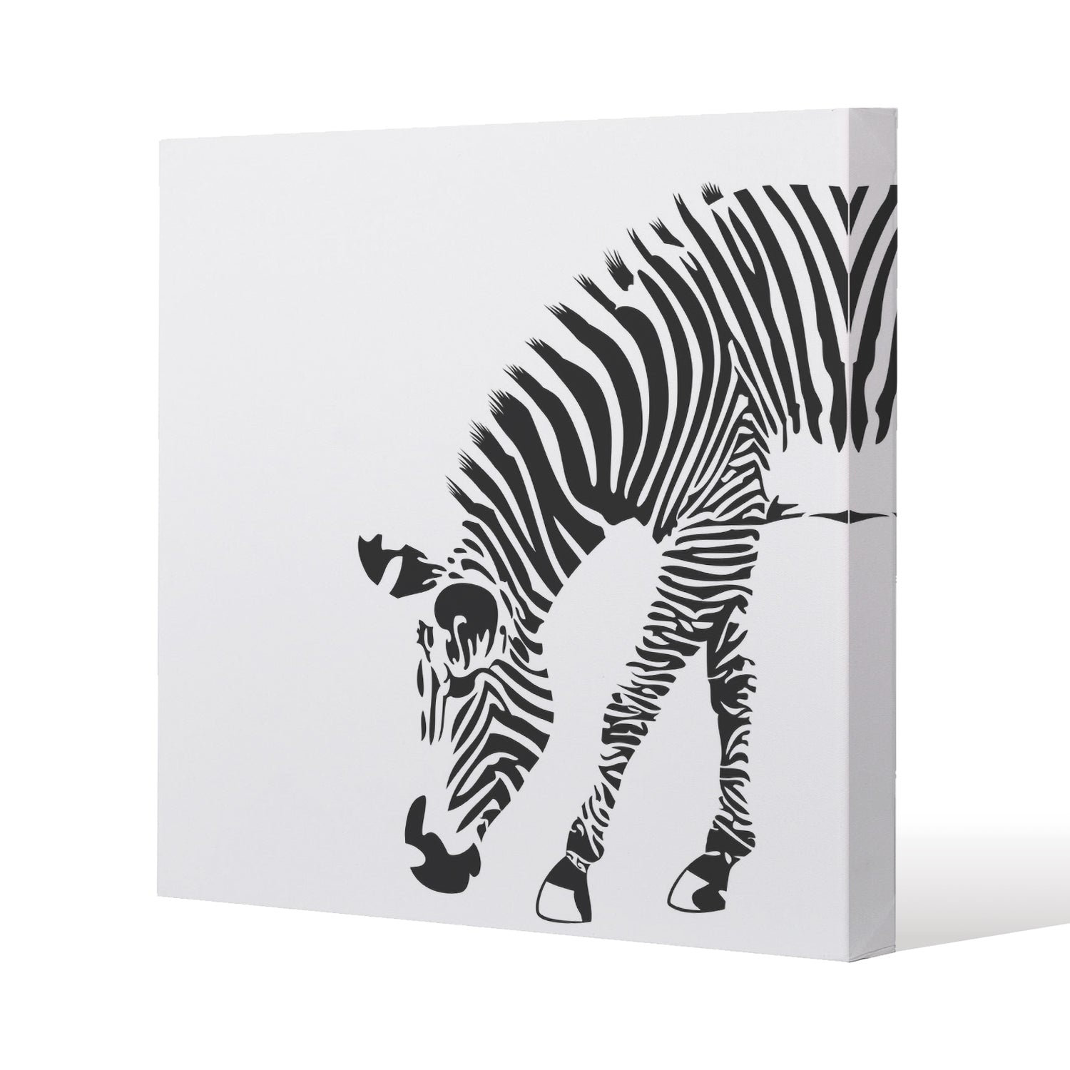 17 Stories Zebra Slim Style Canvas Print, 15mm Slim Real wood ...