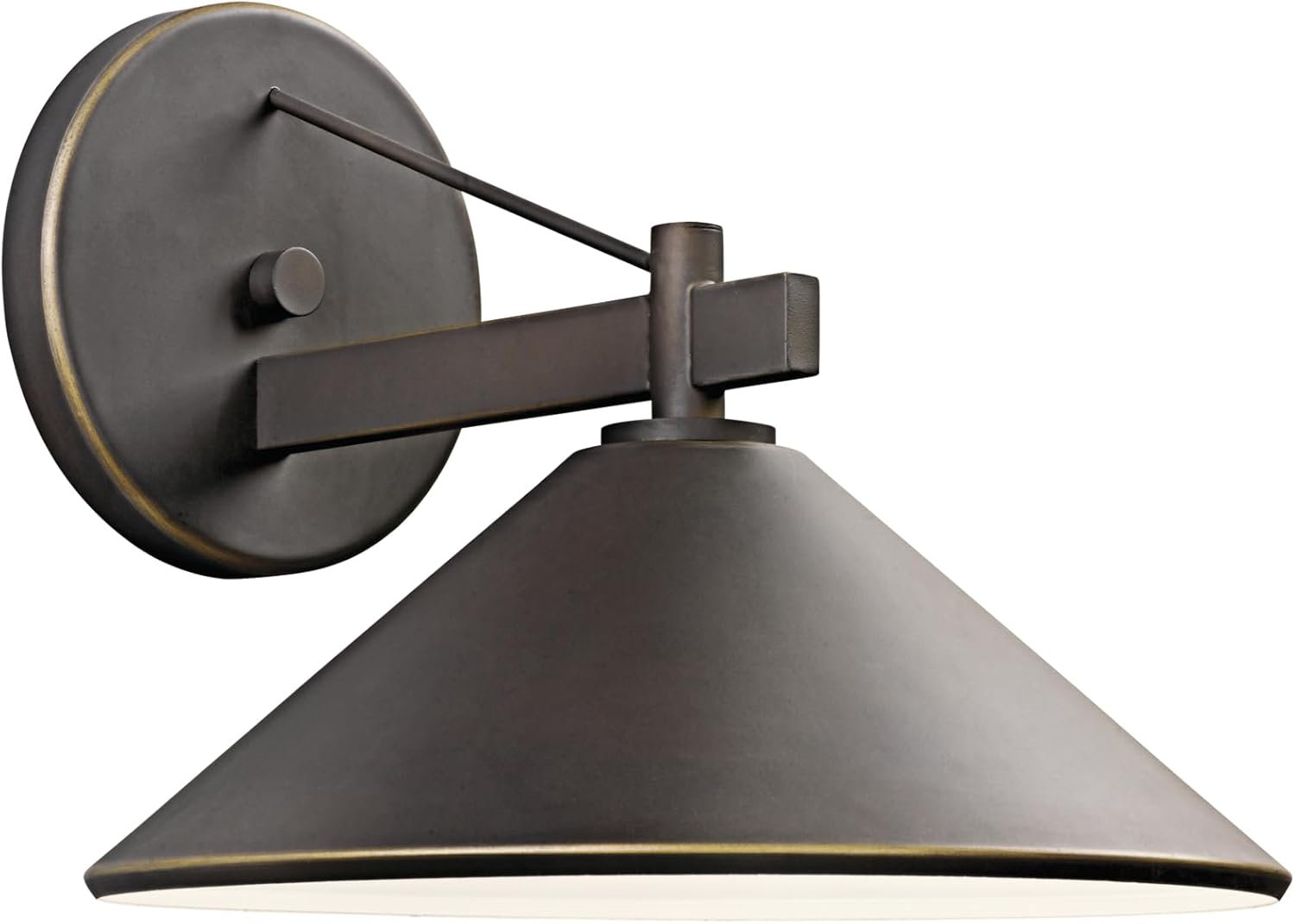 Co-t Kichler Ripley Outdoor Wall Light With Olde Bronze Finish, 1-Light ...