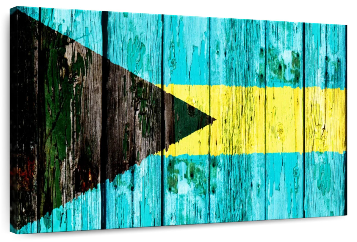 Ebern Designs Borges Wooden Bahamas Flag | Wayfair
