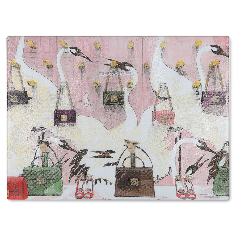 Andrew Lee Fashion Heaven Glass Chopping Board | Wayfair.co.uk