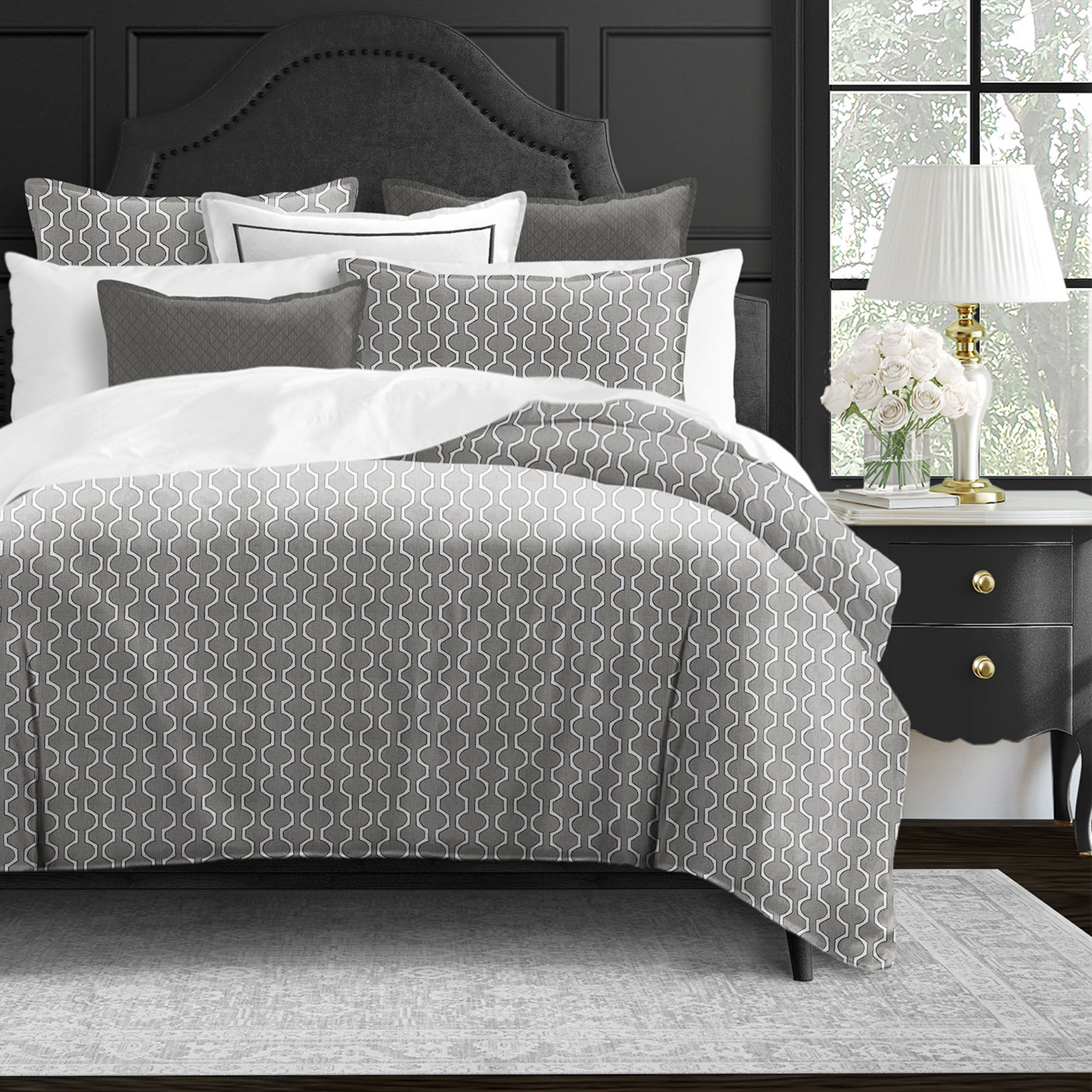 The Tailor's Bed Édredon 5 pièces en coton gris standard - Wayfair Canada