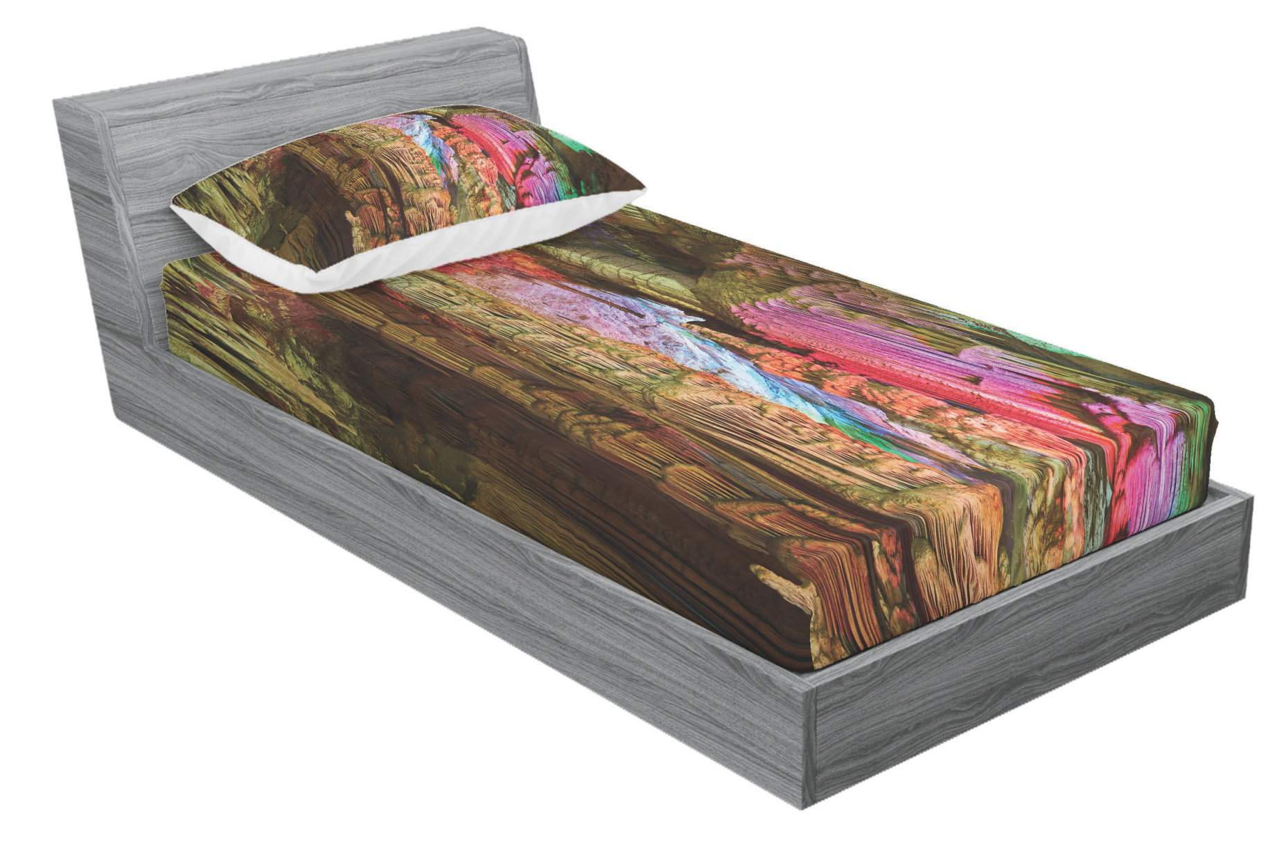 Ambesonne Natural Cave Sheet Set | Wayfair