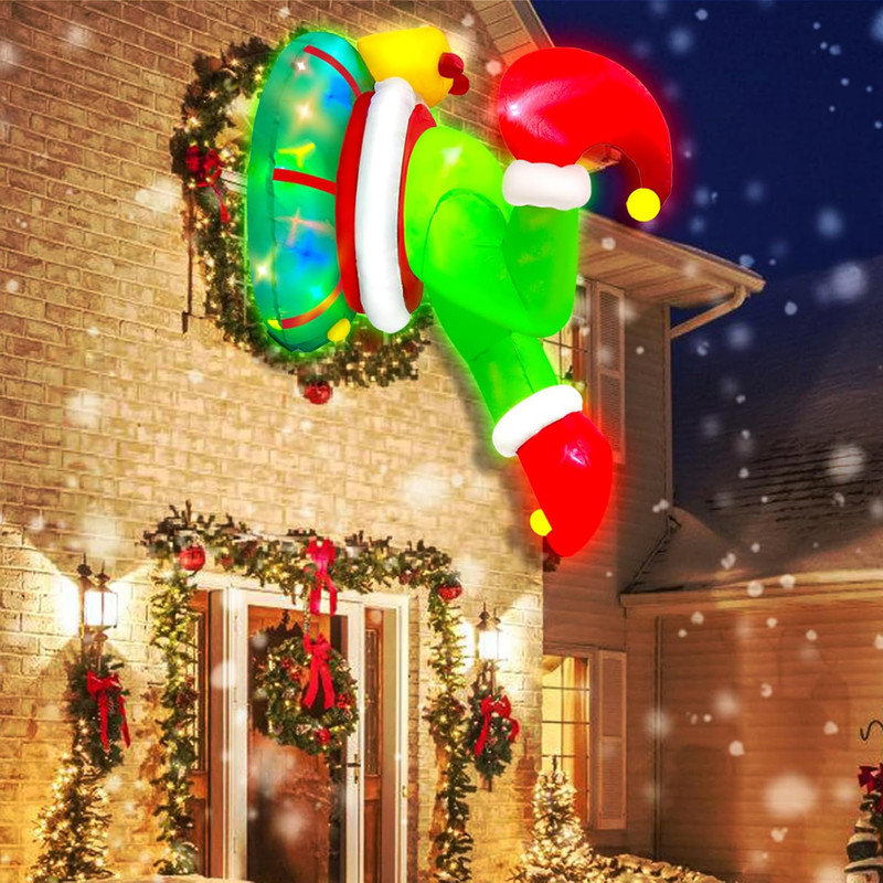 The Holiday Aisle® 4FT Christmas Inflatable Outdoor Decorations Wreath ...