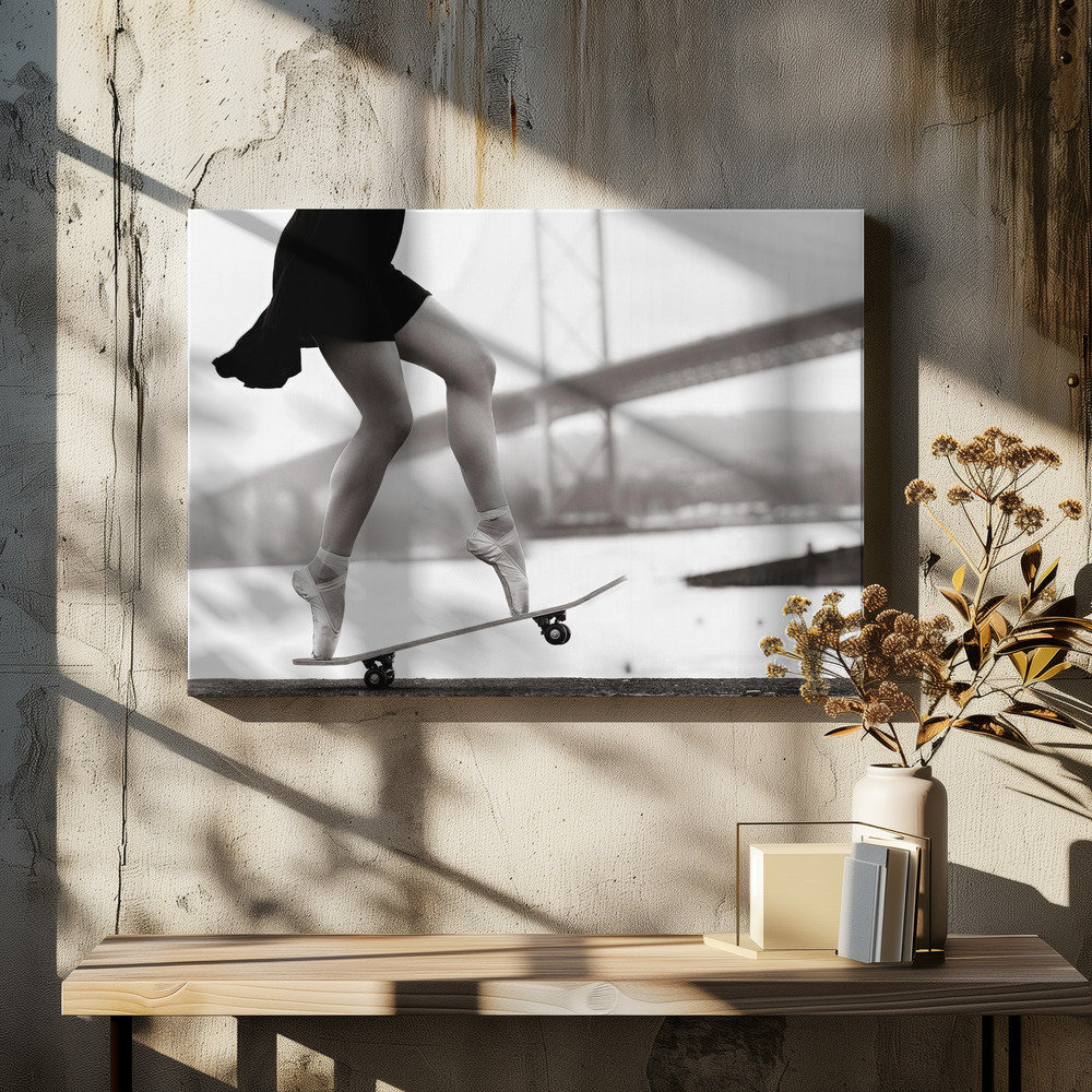 Canora Grey Skater Girl Canvas Print | Wayfair.co.uk