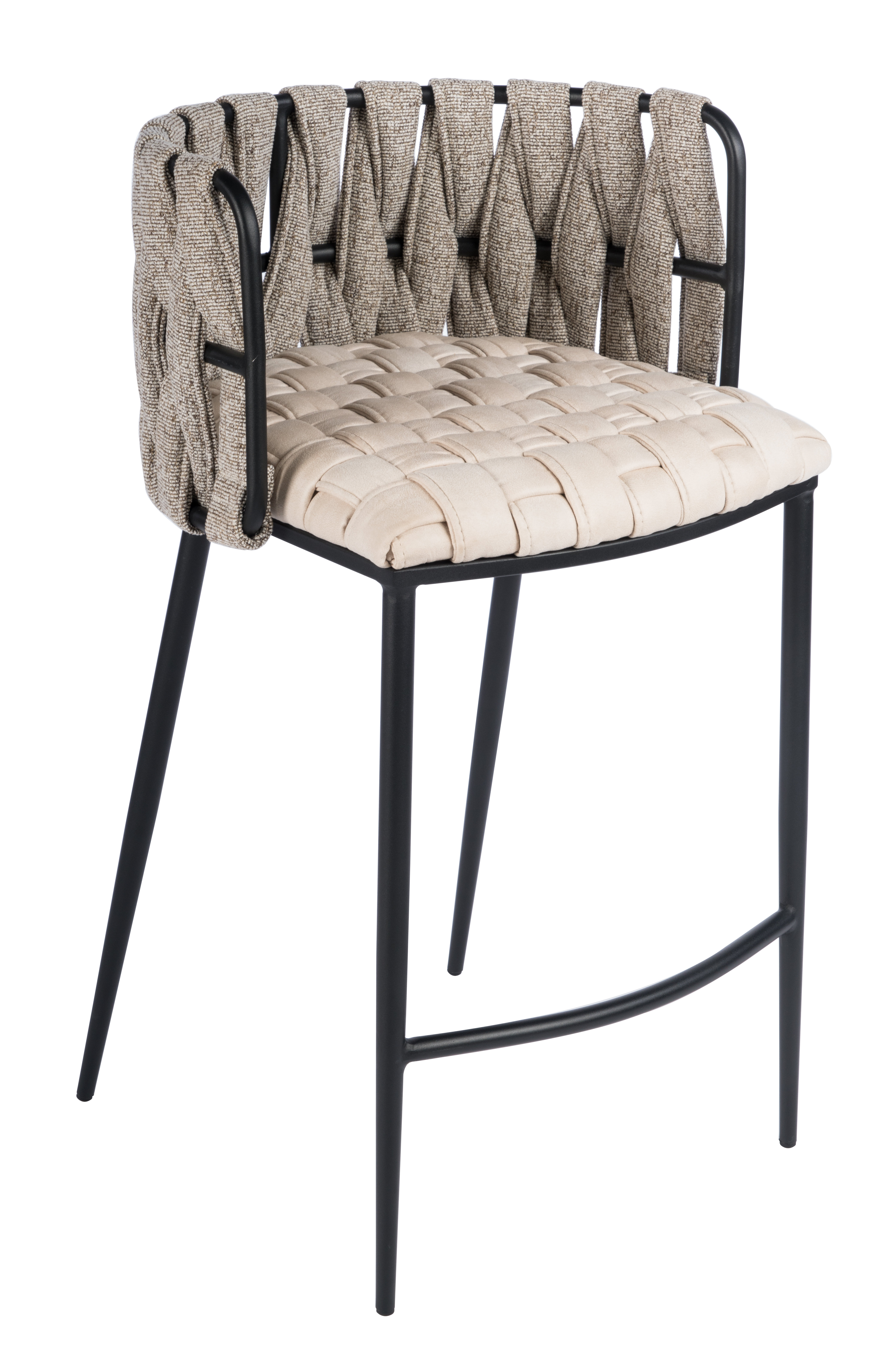 AllModern Tyrone 27" Modern Counter Stool with Weave-Back Design and ...