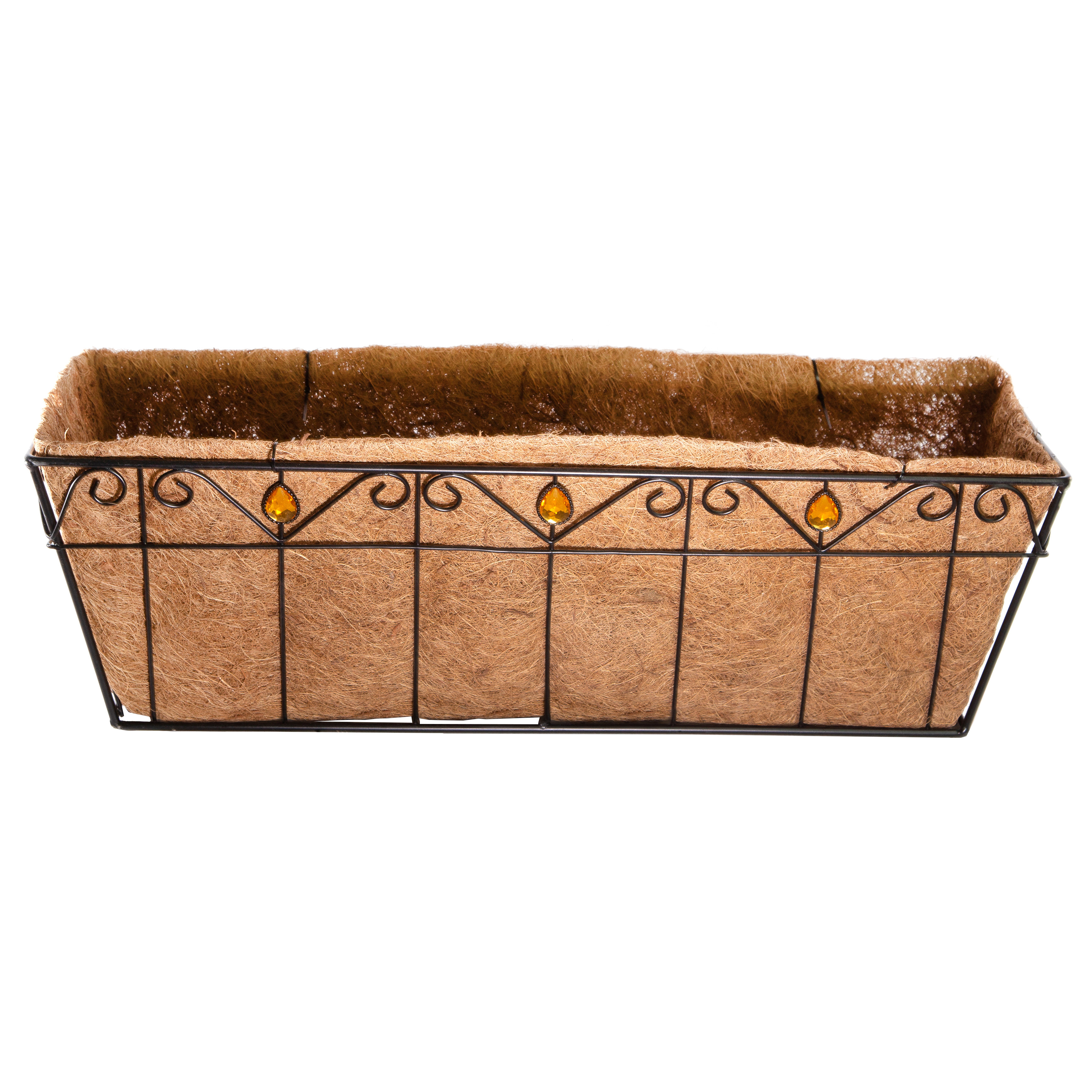 Fleur De Lis Living Riaan Metal Window Box Planter | Wayfair