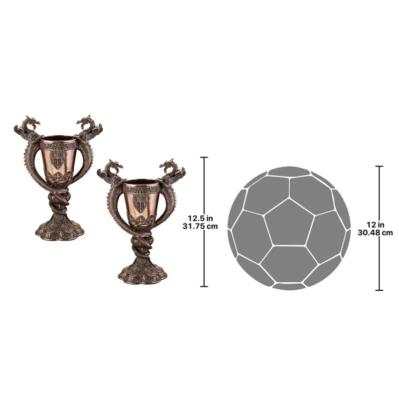Design Toscano Guardian Dragons Decorative Chalice | Wayfair