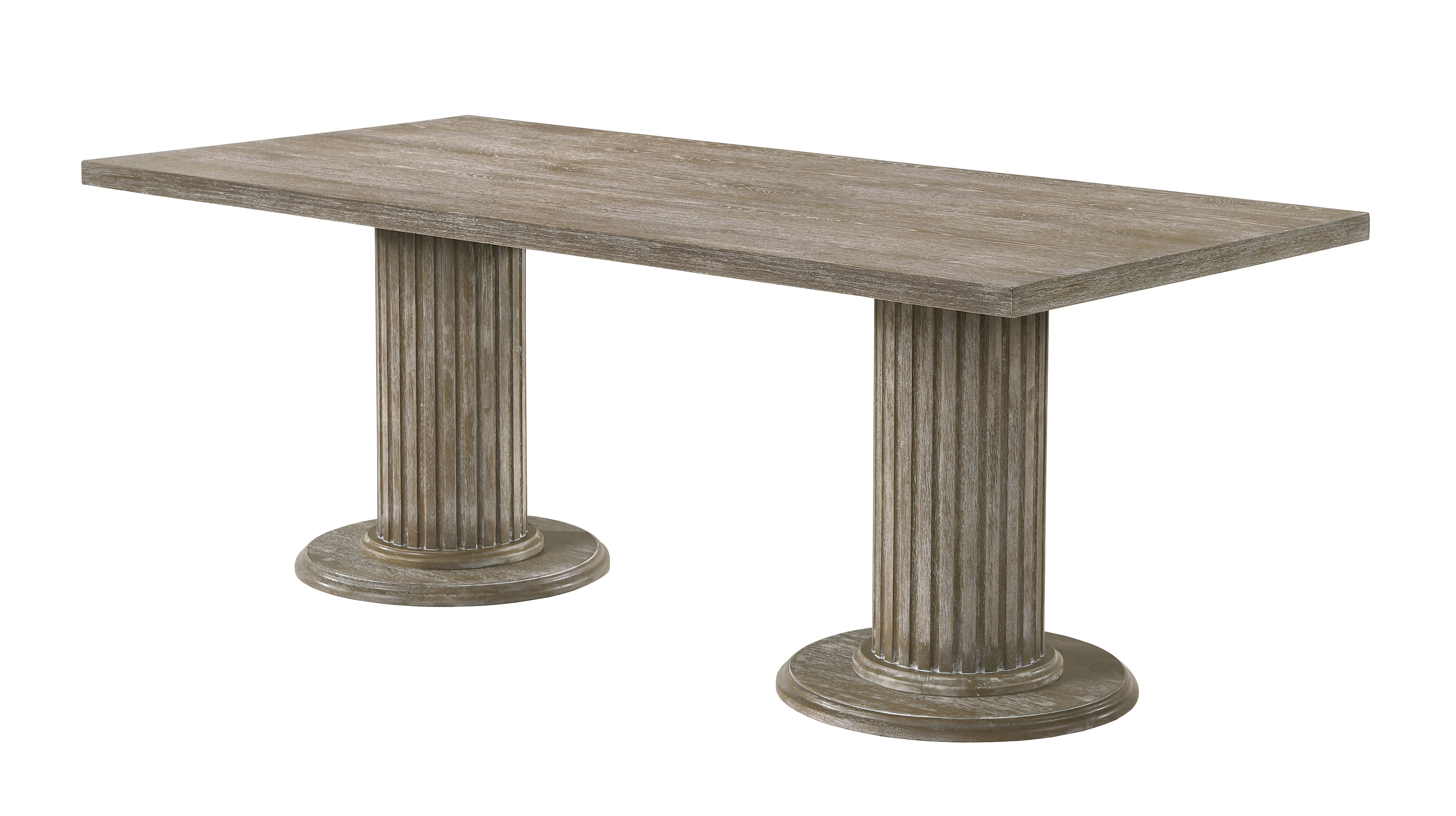 Loon Peak Kropp Reclaimed Gray Rectangular Dining Table | Wayfair
