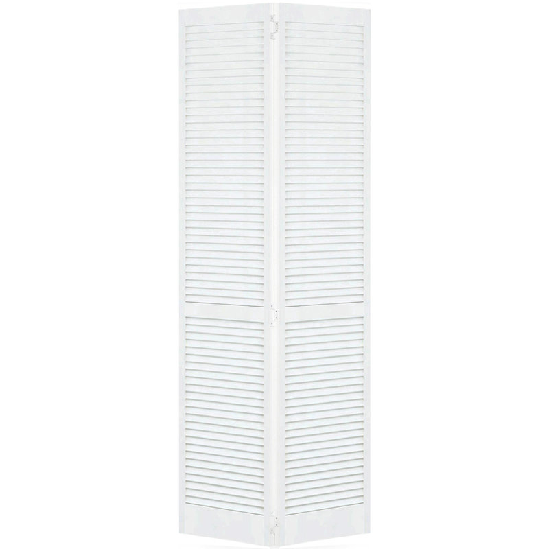Kimberly Bay Bi-fold Traditional Louver-Louver Unfinished 80 x 28 | Wayfair