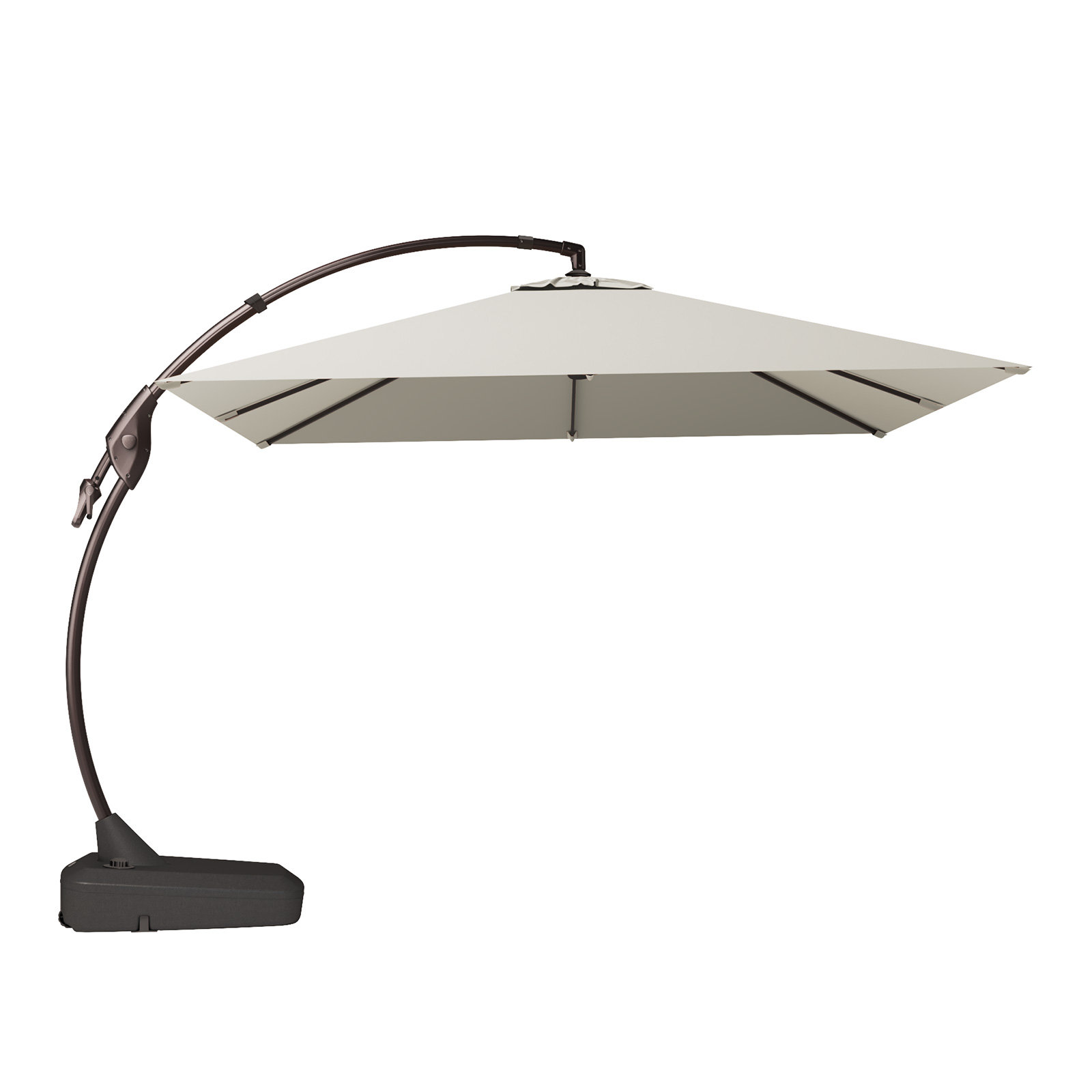 AllModern Parasol carré en porte-à-faux 9 pi 10 po Desiree et ...