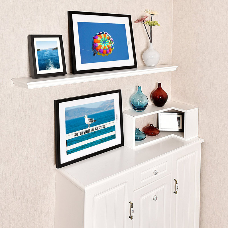Alcott Hill® Floating Shelf with Adjustable Shelves & Reviews | Wayfair