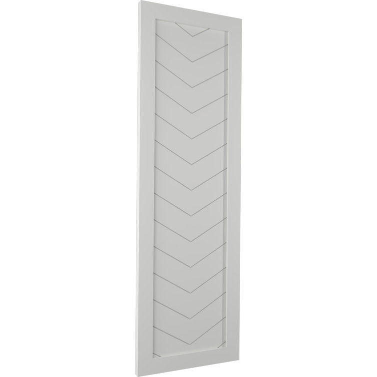 PCI Enterprises True Fit PVC Single Panel Chevron Modern Style Fixed ...