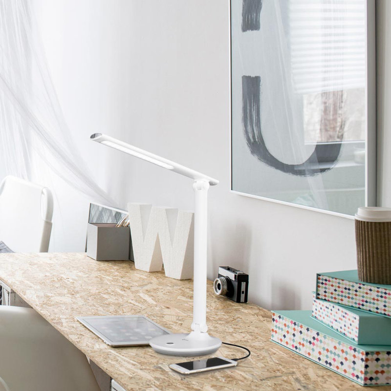 OttLite Emerge LED Desk Lamp with 2.1A USB Charging Port | Wayfair